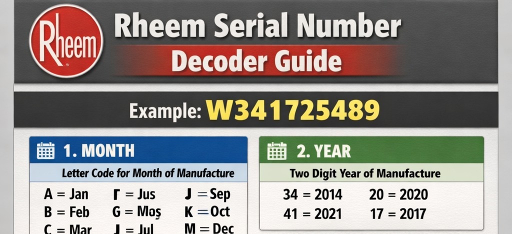 How Old Is My Rheem Furnace? Serial Number Decoder Guide